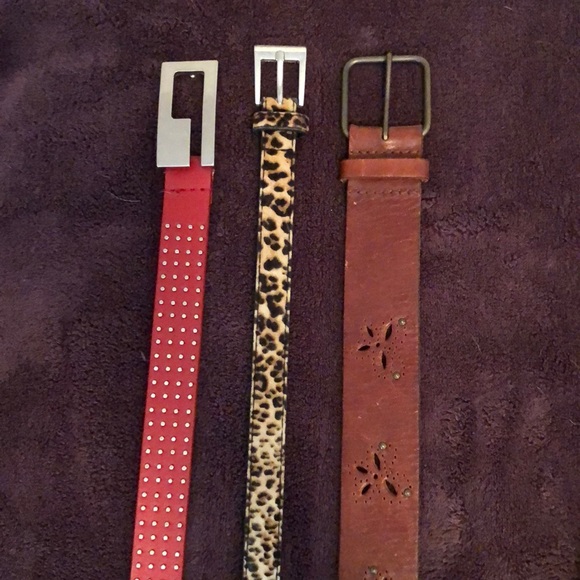 Guess | Accessories | Trio Of Funky Belts | Poshmark